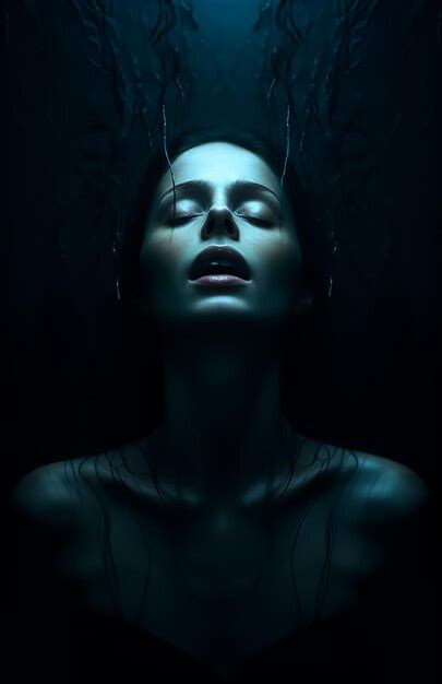 Premium Ai Image Horror Possessed Girl Hollow Movie Poster Skeleton