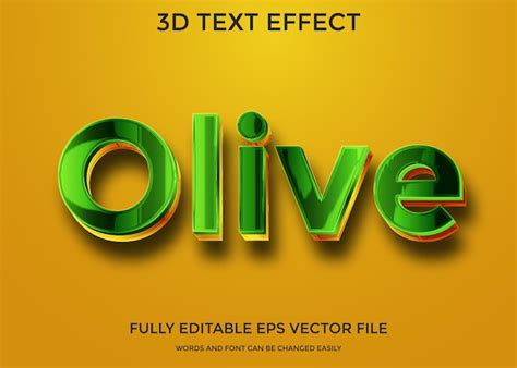 Premium Vector 3d Text Style Effect