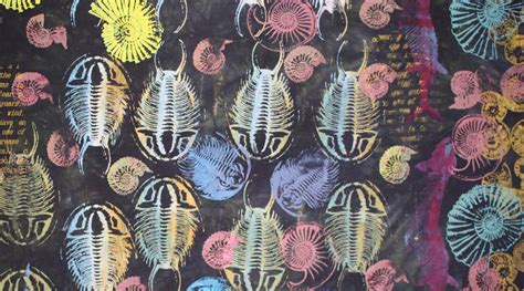 Living And Dyeing Under The Big Sky Multi Colored Fossil Prints