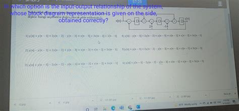 Solved 5729 Which Option Is The Input Output Relationship