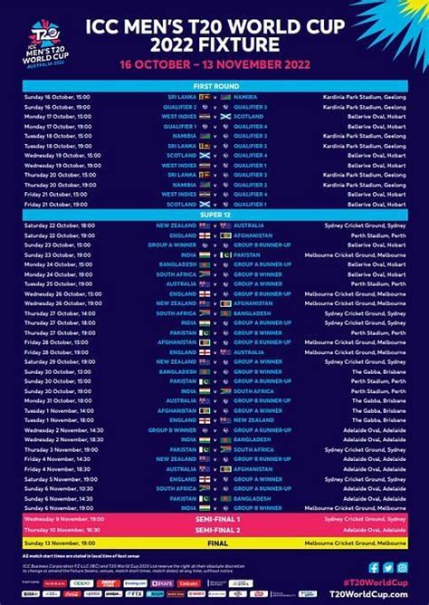 T20 World Cup 2022 Complete Bangladesh Schedule Match Dates And Timings