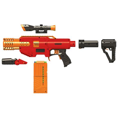 Dart Zone Adventure Force Spectrum Red Motorized Clip Fed Blaster Oztoystore