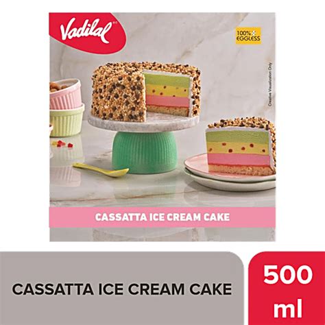 Buy Vadilal Ice Cream Cake Cassata 100 Eggless Dessert Online At