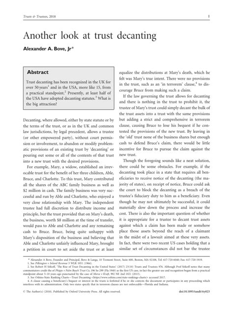 Another Look At Trust Decanting Pdf