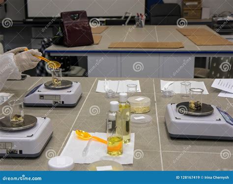 Working Process In Nanotechnology Laboratory Of Cosmetic Production