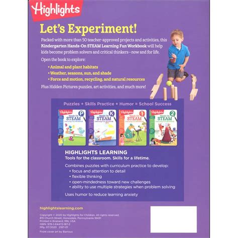 Buy Kindergarten Hands On Steam Learning Fun Workbook Online Mumzworld