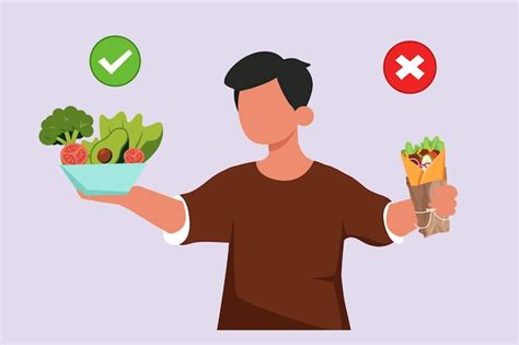 Alimentos Saudáveis Versus Não Saudáveis Conceito De Nutrição Alimentar