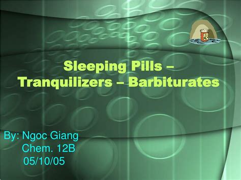 Ppt Sleeping Pills Tranquilizers Barbiturates Powerpoint