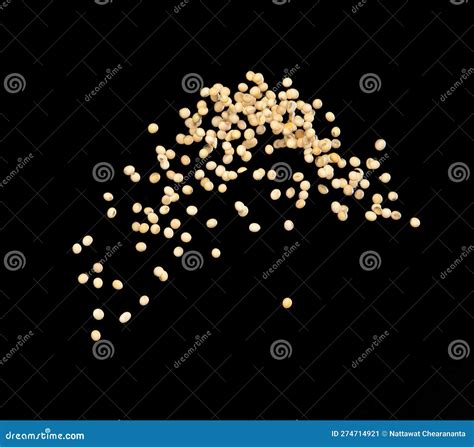 Soy Bean Flying Explosion Yellow Grain Beans Explode Abstract Cloud