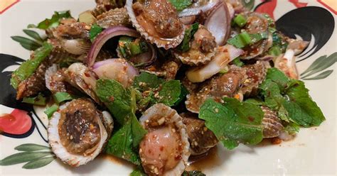 สูตร ลาบหอยแครง 🐚 โดย ขนมแนนนี่ Cookpad