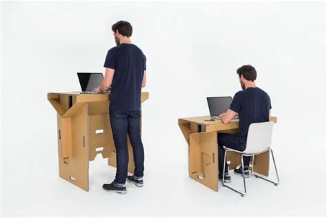 Cardboard Standing Desk Refold On Behance