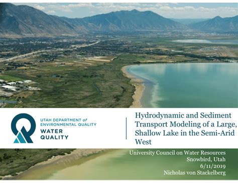 Pdf Hydrodynamic And Sediment Transport Modeling Of A Large Shallow Lake In The Semi Arid West