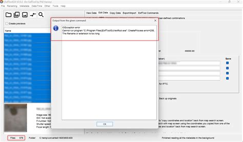 576 Files Cannot Be Processed For Gps Tab Save To Selected Images
