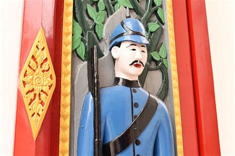 태국 방콕의 왓 라차보핏에 있는 파수꾼의 이미지가 있는 입구 0명에 대한 스톡 사진 및 기타 이미지 Istock
