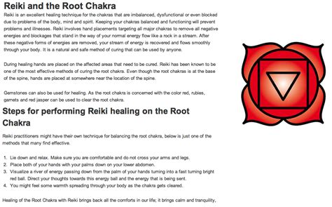 Using Reiki To Unblock The Root Chakra Reiki Root Chakra Chakra