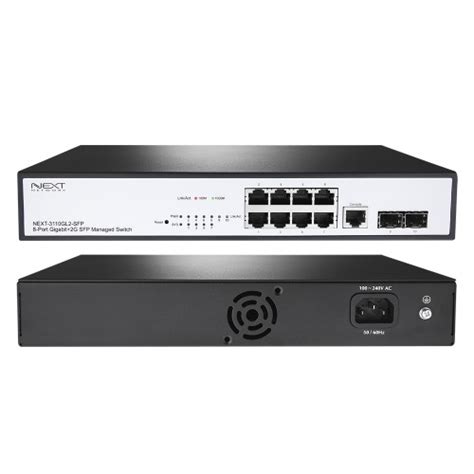 8포트 Rj45 랜포트 2sfp 기가비트 매니지먼트 스위치허브 Next 3110gl2 Sfp 대성네트워크
