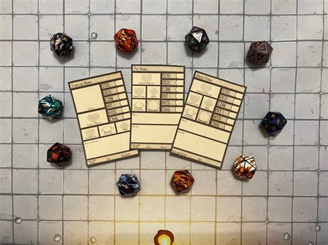Extra Pack 2 Dandd 5e Mini Character Sheet Pages Pocket Size Digital