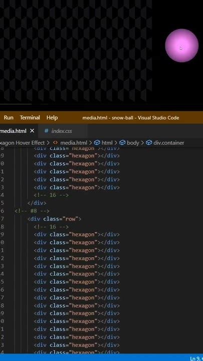 How To Create A Hexagon Light Animation Using Html And Css Youtube