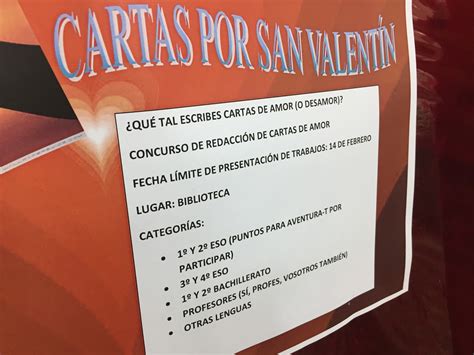 Ies MarÍa De CÓrdoba Concurso De Cartas Para San ValentÍn 20172