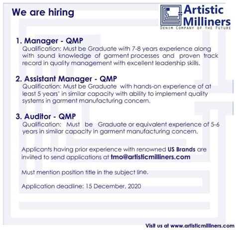 Qazi Adnan Chrp Cllirm Shrm Scp On Linkedin We Are Hiring Qmp Staff