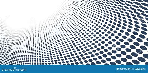Dotted Vector Abstract Background Black Dots In Perspective Flow Dotty Texture Abstraction