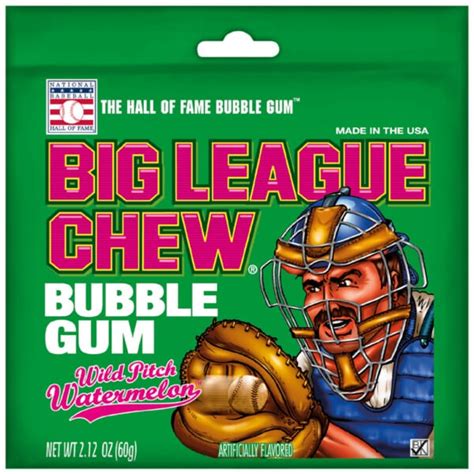 Big League Chew Bubble Gum Wild Pitch Watermelon 60g Sweet Genie