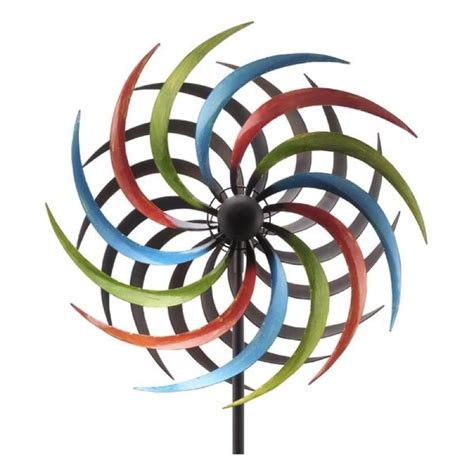 Solar Windrad ARISTOTELES Art Ferro H 185 Cm
