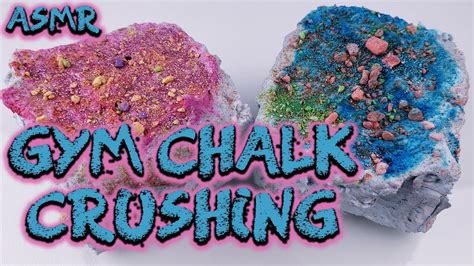 Asmr Satisfying Gym Chalk Crushing Covered In Thick Paste Relaxing