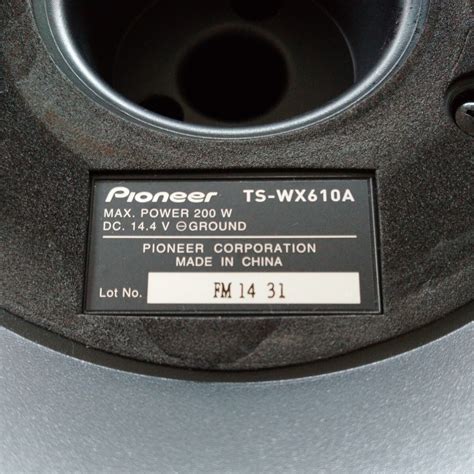 Yahoo!オークション - carrozzeria/Pioneer TS-WX610A