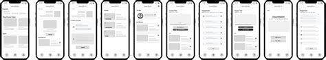 Wireframe Mobile Version Learning Platform Figma