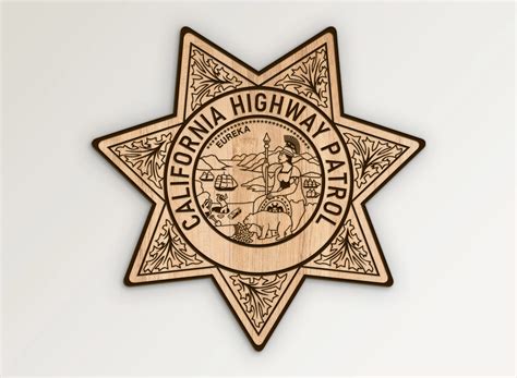 California Highway Patrol Chp Badge Without Banner Svg Vector Files Vector911