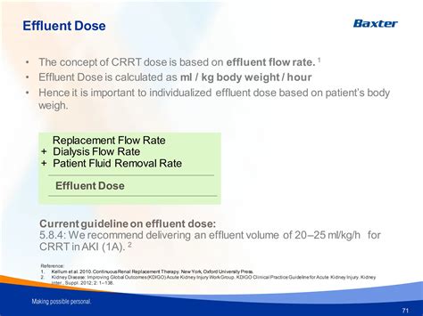 Crrt With Prismaflex Slides Renal Replacementpdf