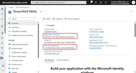 Use Get Msaltoken To Connect To Ms Graph — Lazyadmin