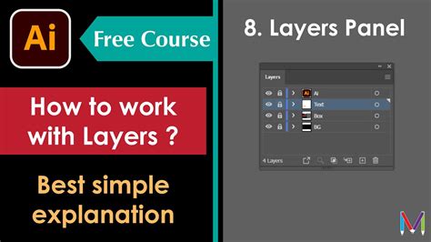 Layers Panel Illustrator How to work with Layers Adobe Illustrator tutorials Hindi हद