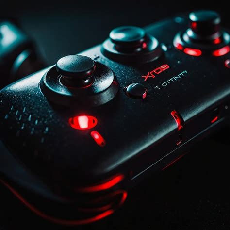 Black And Red Game Controller Xz Premium Ai Generated Image