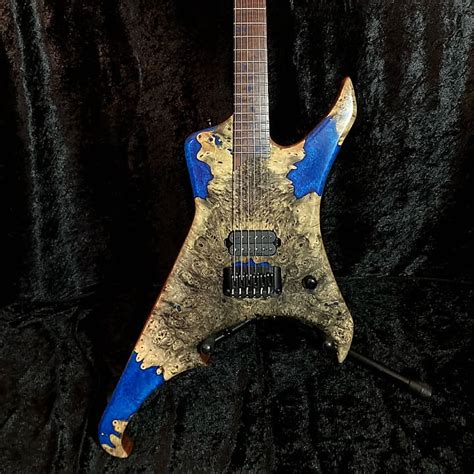 Tws Tw Smith Guitars Spitfire Baritone Buckeye Burl Warrior Reverb