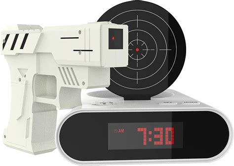 This Gun Target Alarm Clock Makes You Shoot The Target To Turn Off The Alarm