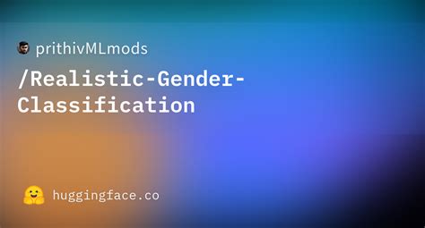 Prithivmlmodsrealistic Gender Classification · Hugging Face
