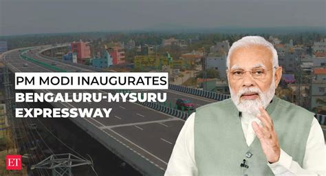 Pm Modi Inaugurates Bengaluru Mysuru Expressway In Karnatakas Mandya