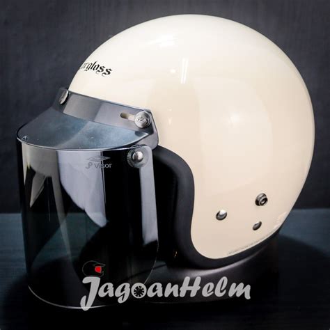 Jual CARGLOSS Helm CF RETRO Avorio Naiade Half Face CARGLOS ARMY