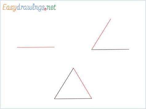 How To Draw A Triangle Shape Step By Step Easy Phase