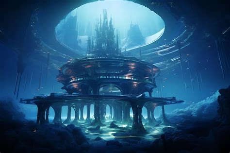 Premium Photo Futuristic Underwater Cities And Marine Exploration
