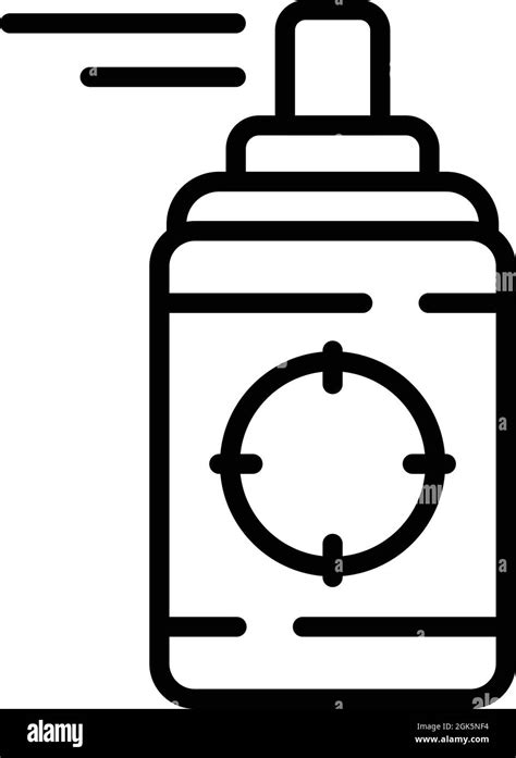 Insecticide Spray Icon Outline Vector Aerosol Bottle Insect Sprayer