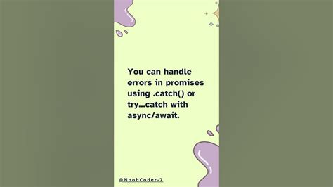 🚀 How To Handle Errors In Promises 🔥 Javascript Tips Shortsvideo