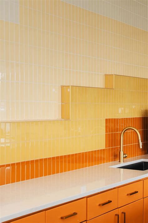 Yellow Subway Tile Backsplash 40 Gorgeous Kitchen Tile Backsplash