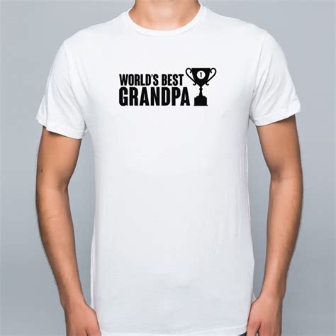 Worlds Best Grandpa T Shirt Dadshop