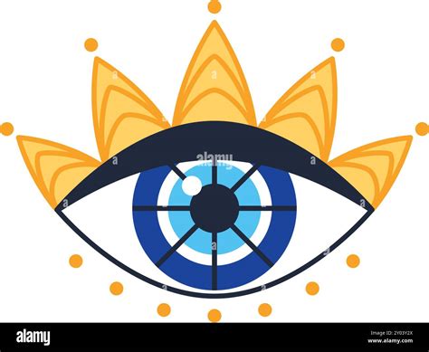Oracle Symbol Ethnic Protection Sign Spiritual Eye Stock Vector Image