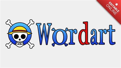 Wordart Logo One Piece G N Rateur D Effet De Texte