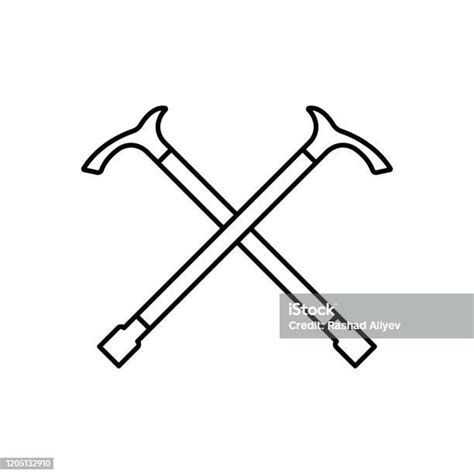 協助工具拐杖殘疾圖示簡單線輪廓向量矯形圖示為 Ui 和 Ux 網站或移動應用程式向量圖形及更多人脊柱圖片 人脊柱 人體骨骼 健保和醫療