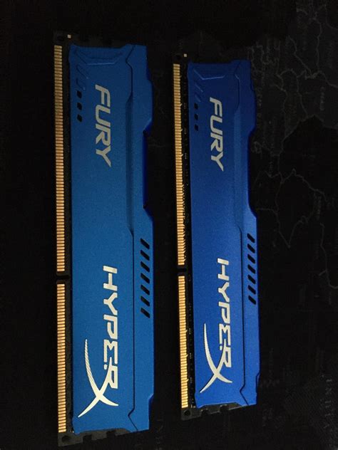 Ram Hyperx Fury Blue 2x 8gb Ddr3 1600 Mhz Aukro